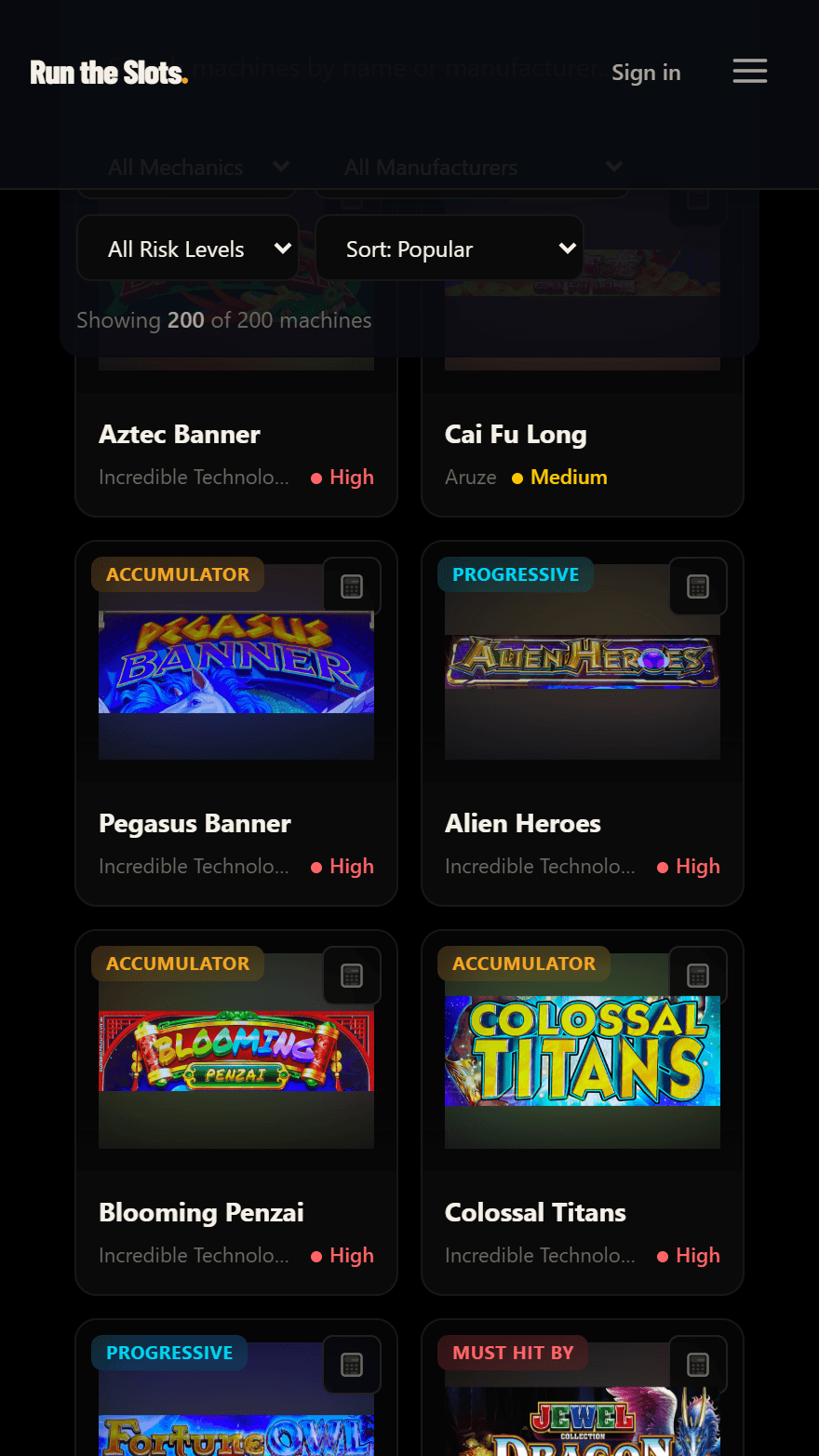 Run the Slots — Advantage Play Slot Machine Guides